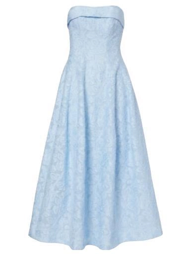 Simkhai Valeria Embroidered Midi Dress - Blue