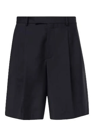 JIL SANDER Wool Shorts - Black