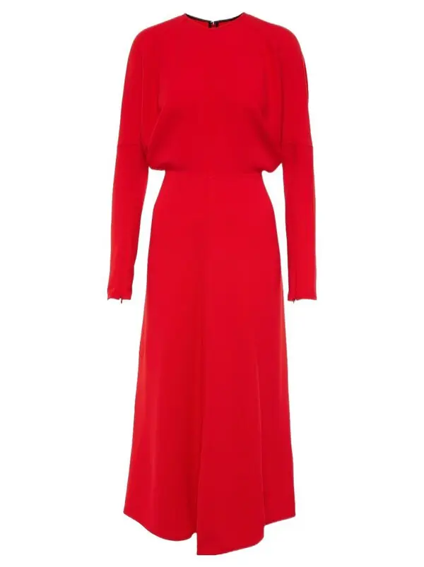 Victoria Beckham Dolman Midi Dress - Red