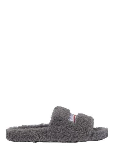Balenciaga Furry Slides - Black