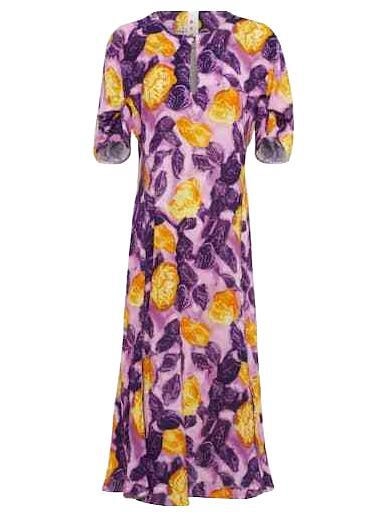 Marni Floral Print Midi Dress - Multicolor