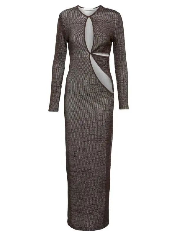 Christopher Esber Openwork Knit Maxi Dress - Black