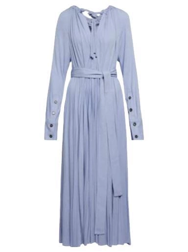 Proenza Schouler Pleated Jersey Midi Dress - Blue