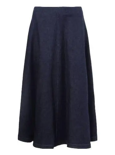 Altuzarra Varda Denim Midi Skirt - Black
