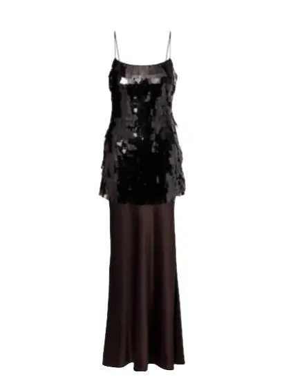 Staud Mesa Sequined Gown - Black