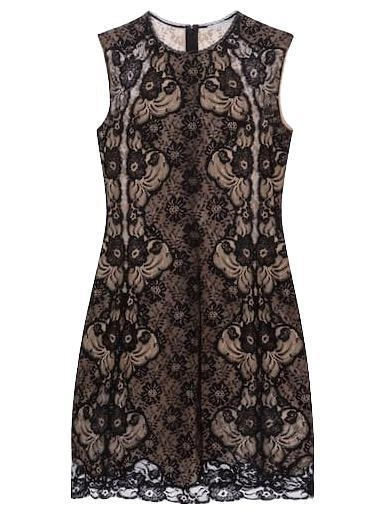 Stella McCartney Alessa Lace Mini Dress - Black