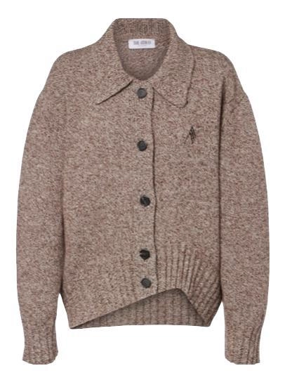 Attico Wool And Cashmere Cardigan - Gray