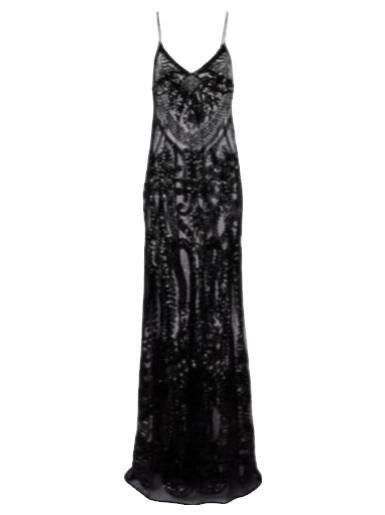 Norma Kamali Sequin Embellished Gown - Black