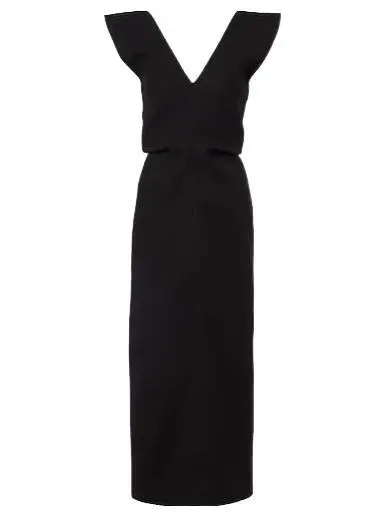 Proenza Schouler Mariam Scuba Midi Dress - Black