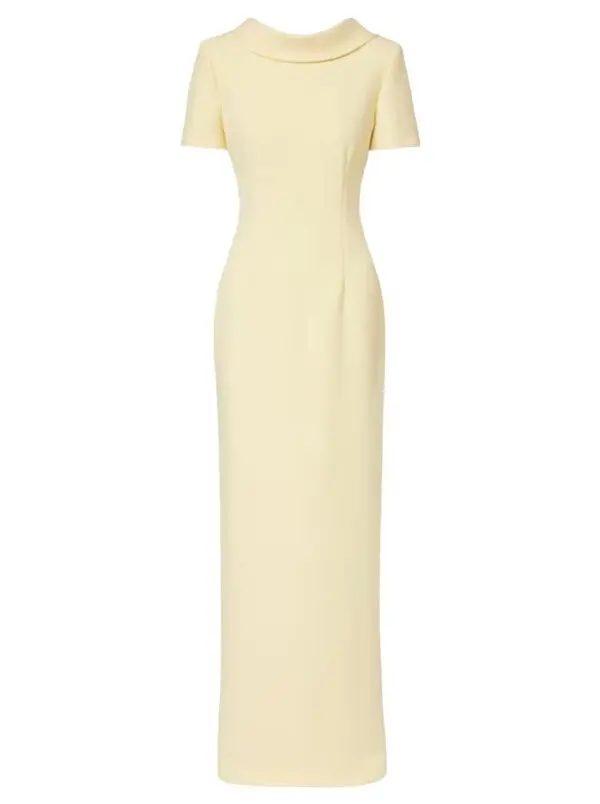 Roland Mouret Crêpe Column Gown - Nude
