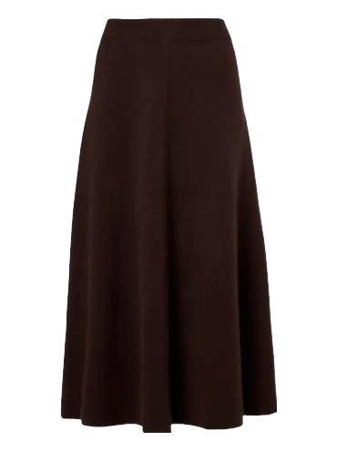 Jardin Des Orangers Wool And Cashmere Midi Skirt - Black
