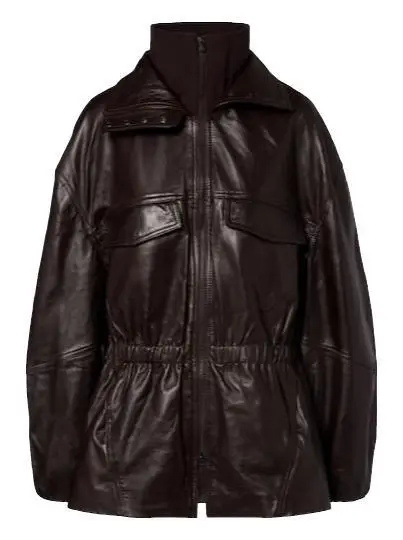 THE FRANKIE SHOP Carnaby Leather Jacket - Black
