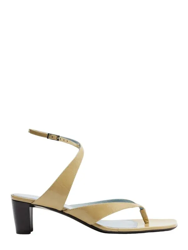LEMAIRE Thong Leather Sandals - Nude
