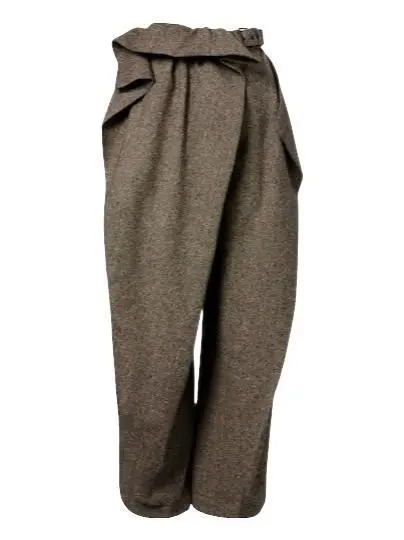 J.W.ANDERSON Asymmetric Wool Wide-leg Pants - Brown