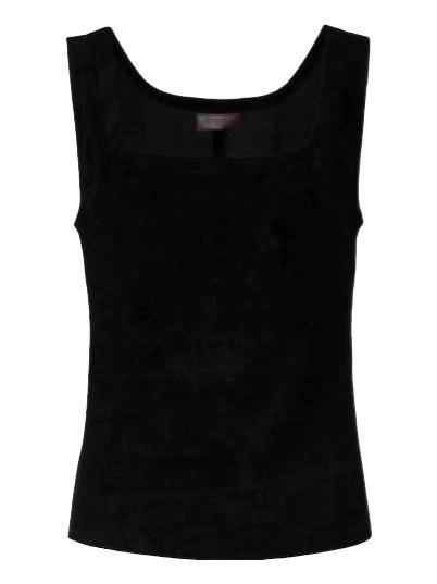 Stouls Edie Suede Tank Top - Black