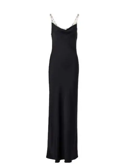 Rabanne Chain-detail Gown - Black