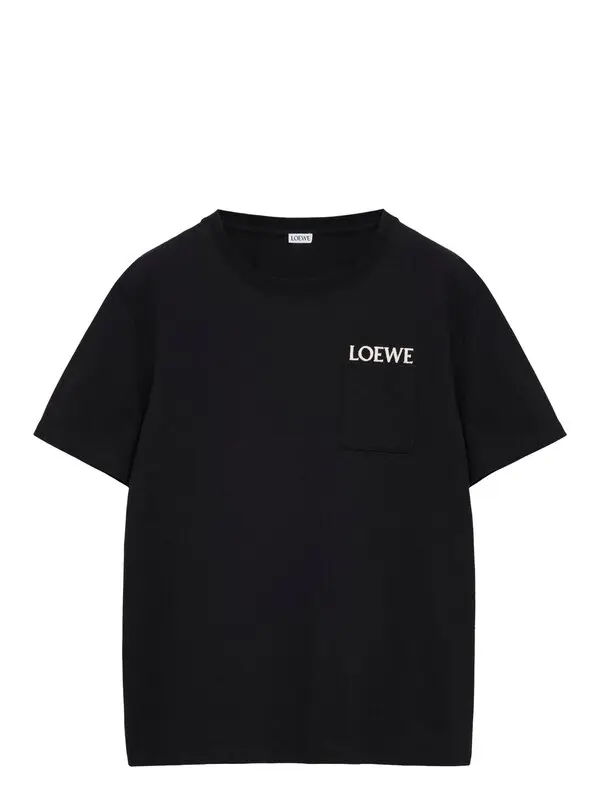 Loewe Cotton Relaxed Anagram T-shirt - Black