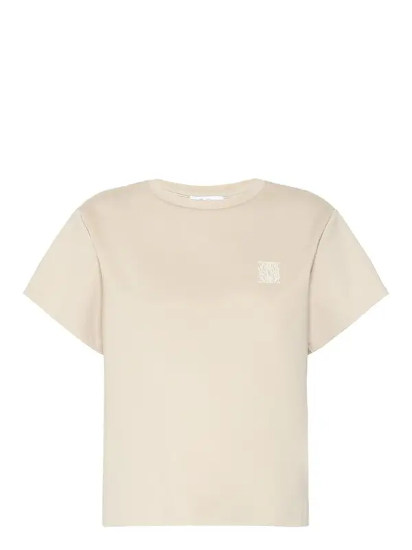 Max Mara Boxy Logo T-shirt - Grey