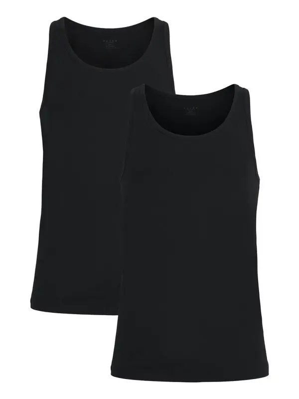 Falke Egyptian Cotton Vests - Black