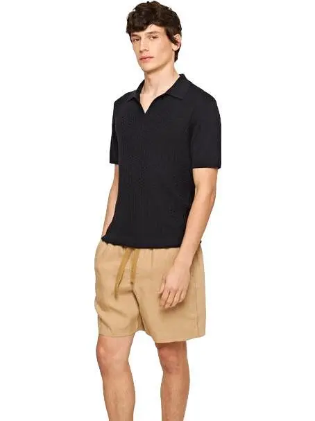 Orlebar Brown Alex Linen Relaxed Fit Drawcord Shorts - Biscuit