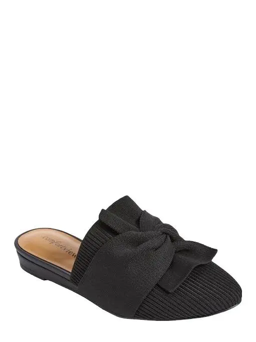 COMFORTVIEW Savannah Slip-on Mule With Bow Detailing - Black