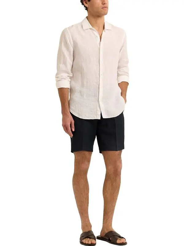 Orlebar Brown Giles Linen Tailored-fit Shirt - White