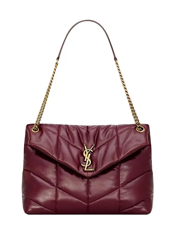 Saint Laurent Puffer Medium Bag - Dark Ruby