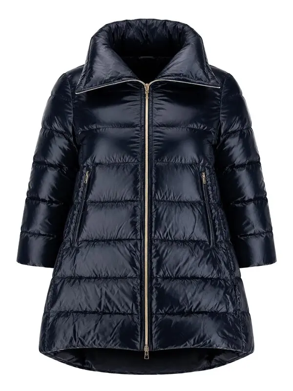 Herno Giubbotto "a-shape Cleofe" Down Puffer Jacket - Blue