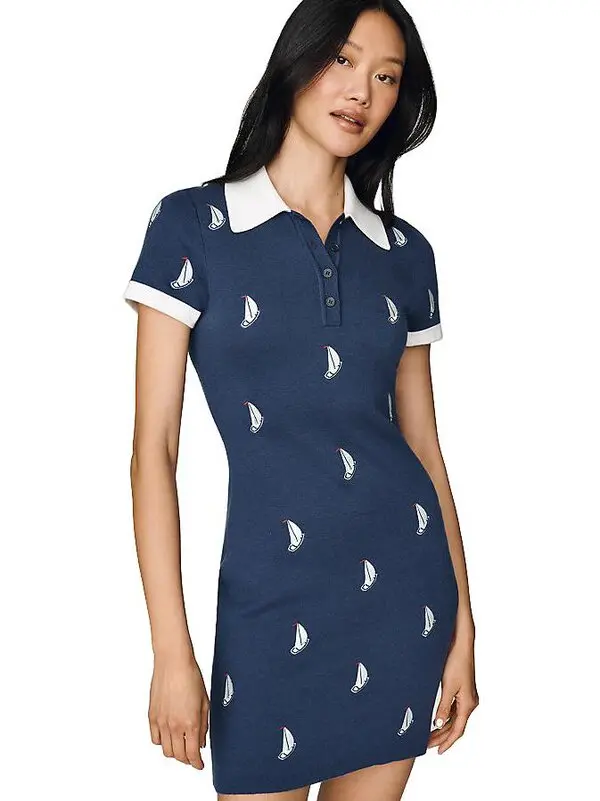 ROWING BLAZERS Sailboat Sweater Dress - Navy