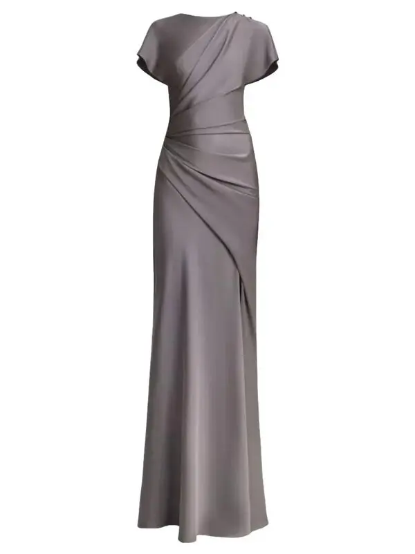 GEMY MAALOUF Asymmetrical Draped Dress - Grey