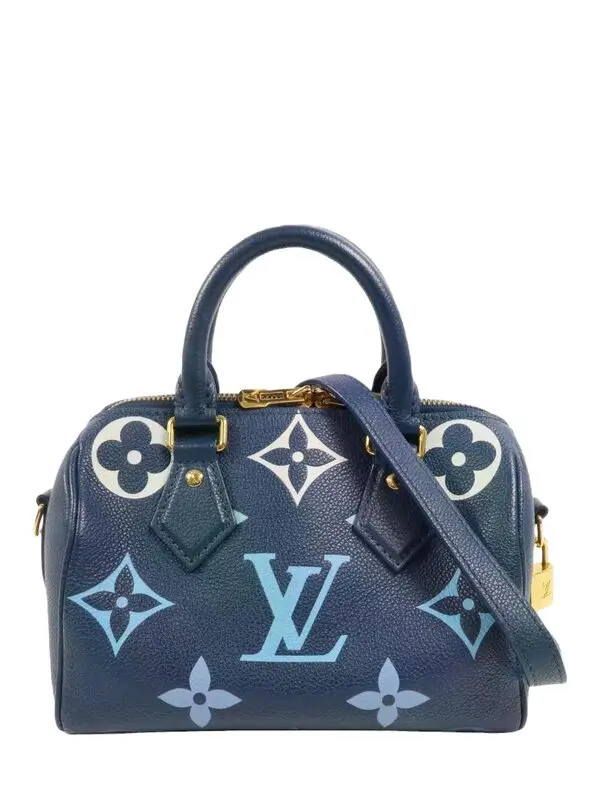 LOUIS VUITTON Speedy Bandoulière 20 Monogram Empreinte - Blue
