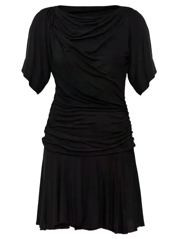 MARANT ETOILE Raima Ruched Detailing Mini Dress - Black