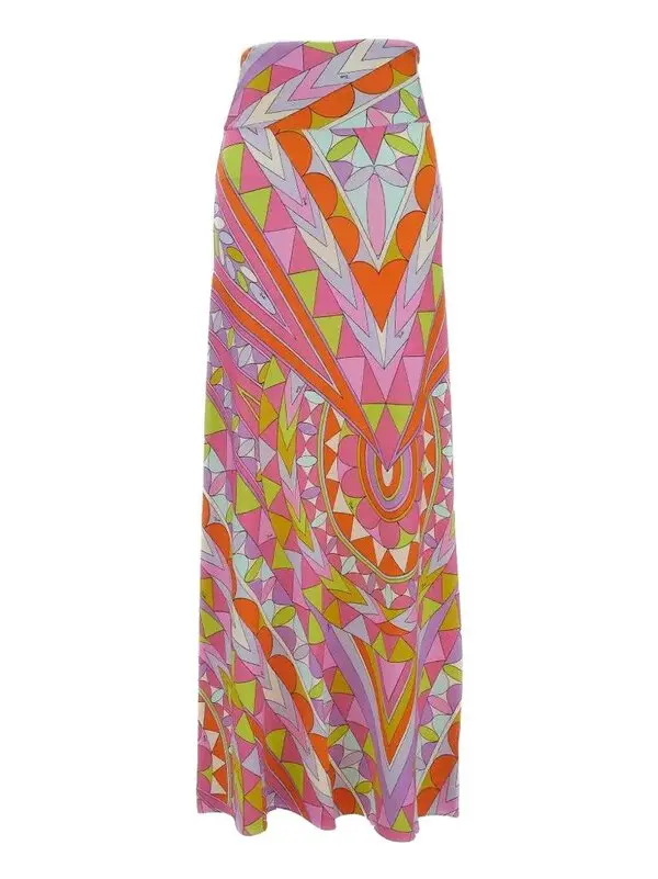 Emilio Pucci High-waisted Graphic Print Skirt - Pink