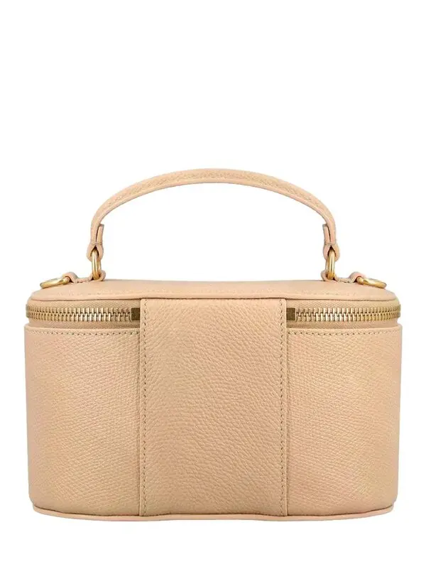 Valentino Garavani Vlogo Signature Leather Tote Bag - Neutrals