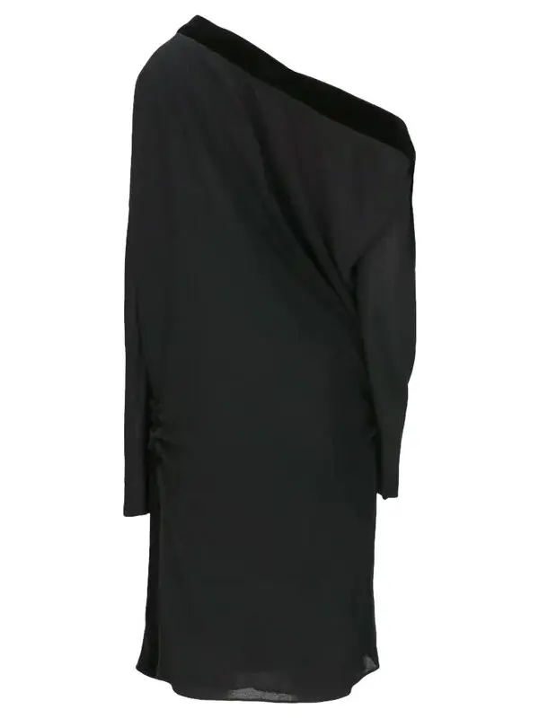 TOM FORD Off-shoulder Long-sleeve Mini Dress - Black