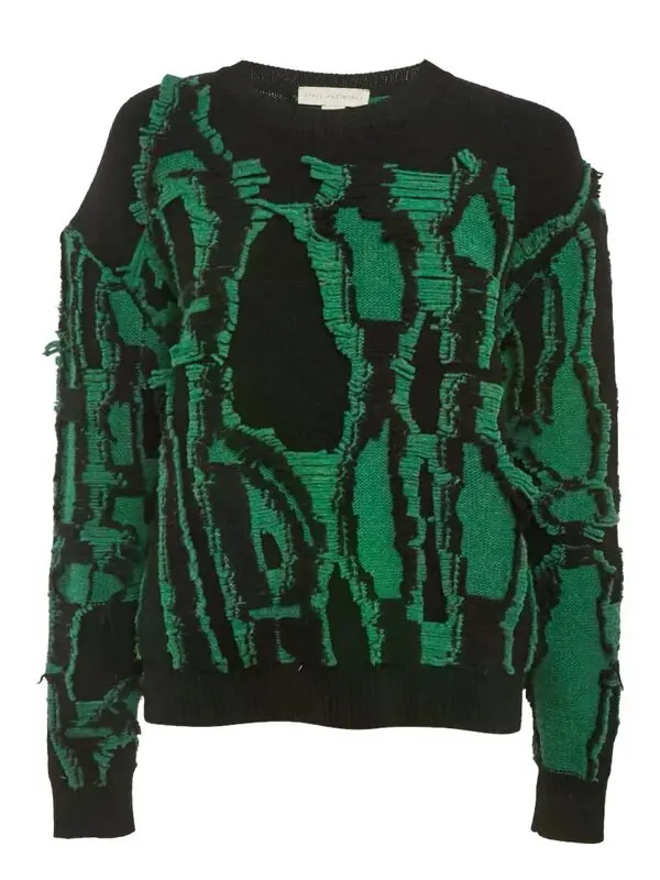 Stella McCartney Green Crew Neck Sweater - Black