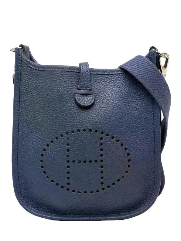 Hermès 2019 Clemence Evelyne 16 Amazone Crossbody Bag - Blue