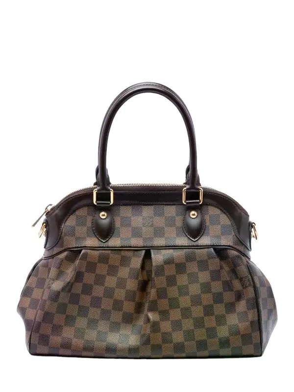 LOUIS VUITTON Damier Ebene Trevi Pm Satchel - Brown
