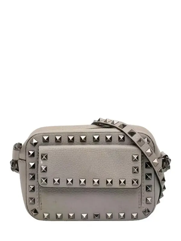 Valentino Garavani Rockstud Camera Crossbody Bag - Grey