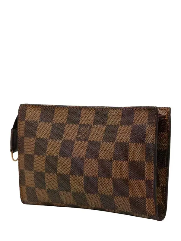 LOUIS VUITTON Damier Ebene Marais Pouch - Brown