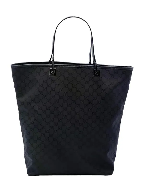 Gucci Gg Canvas Tote Bag - Black
