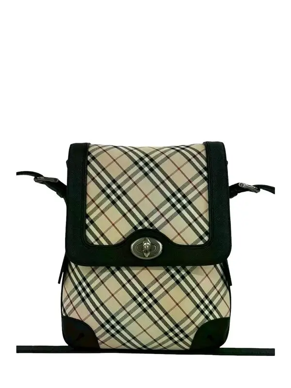 Burberry Nova Check Canvas Crossbody Bag - Neutrals