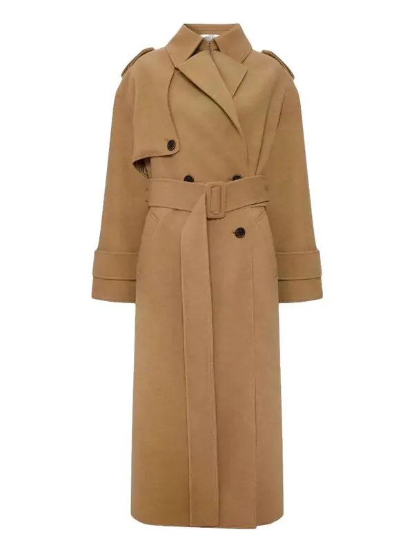 OCCLEUS Charlotte Belted Coat - Neutrals