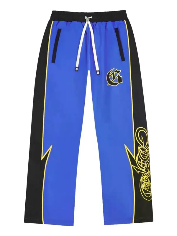 GODSPEED Gt Logo-embroidered Track Pants - Blue