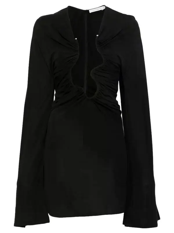 Christopher Esber Salacia Ruched Mini Dress - Black