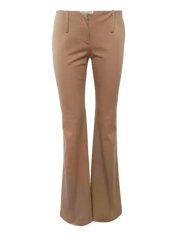 Dolce & Gabbana High-rise Straight Leg Trousers - Neutrals