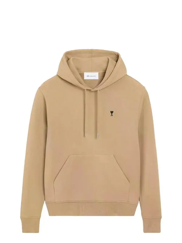 AMI Paris Organic Cotton Hoodie - Neutrals
