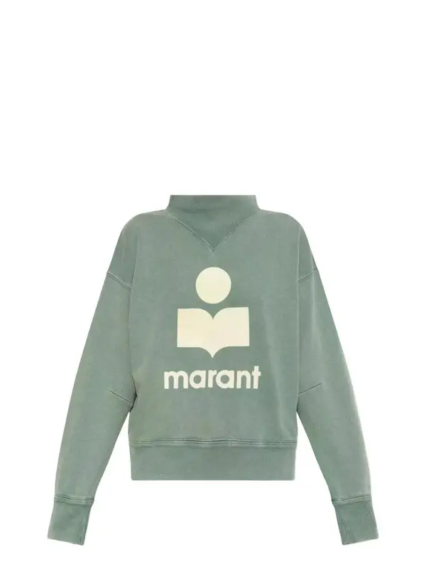 MARANT ETOILE Moby Logo Sweatshirt - Green