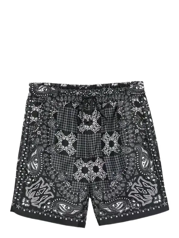 Amiri Ma Check Shorts - Black