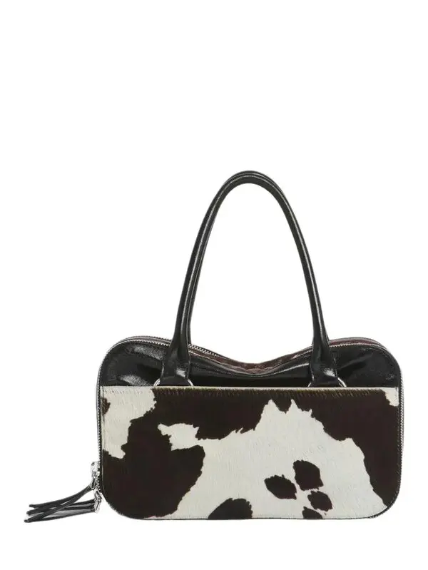 Marni Boxyne Cow-print Leather Tote Bag - Brown